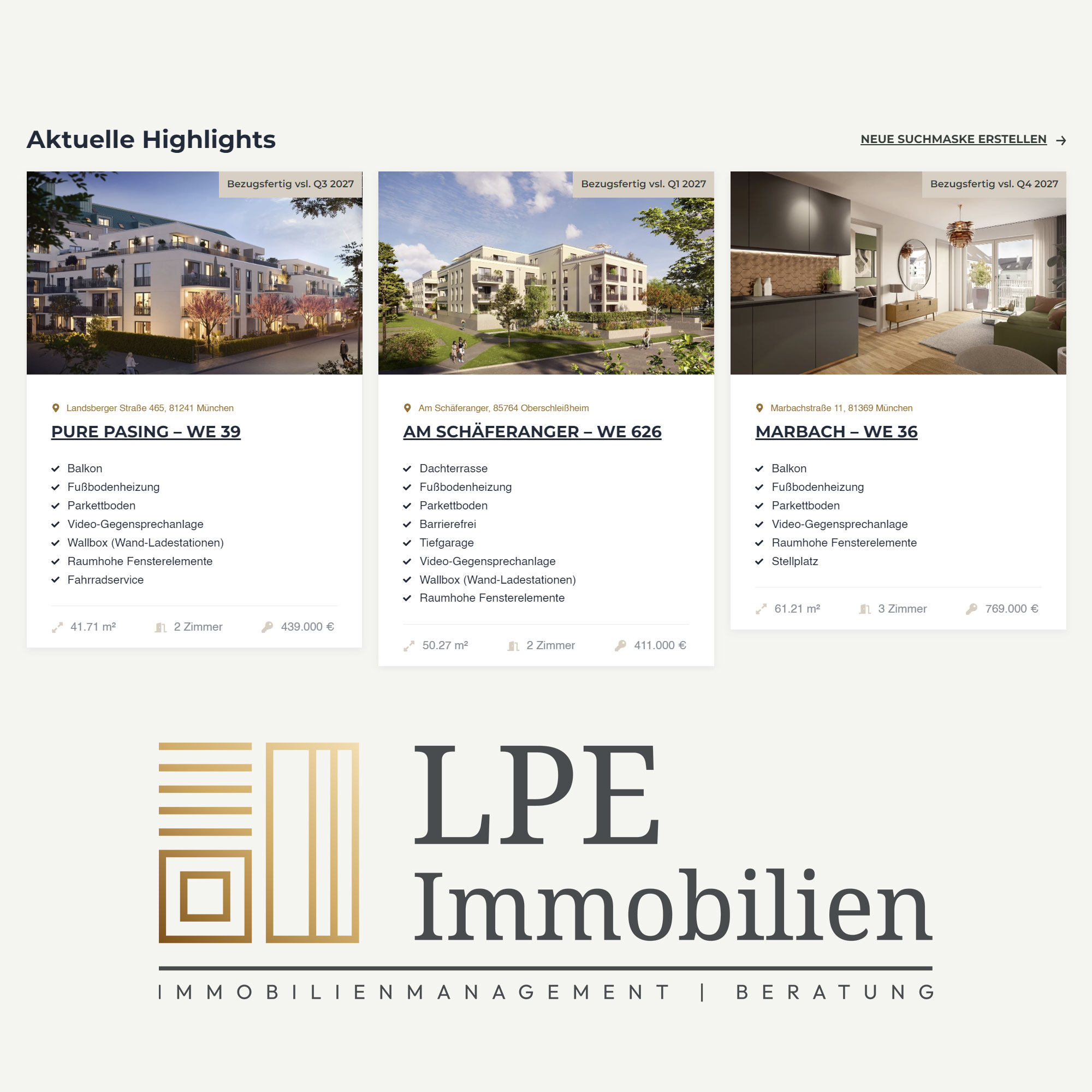 Immobilienangebote in München – Mieten & Kaufen bei LPE